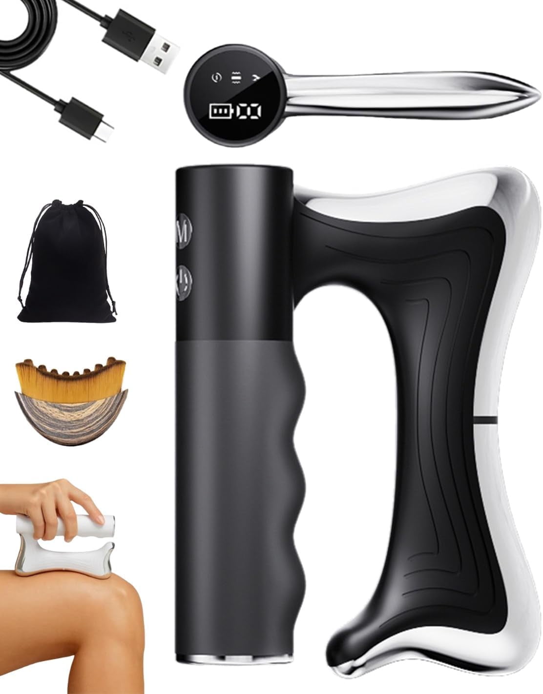 Full Body Contour Device with Heat & Ems, Electric Fascia Scraper for ...