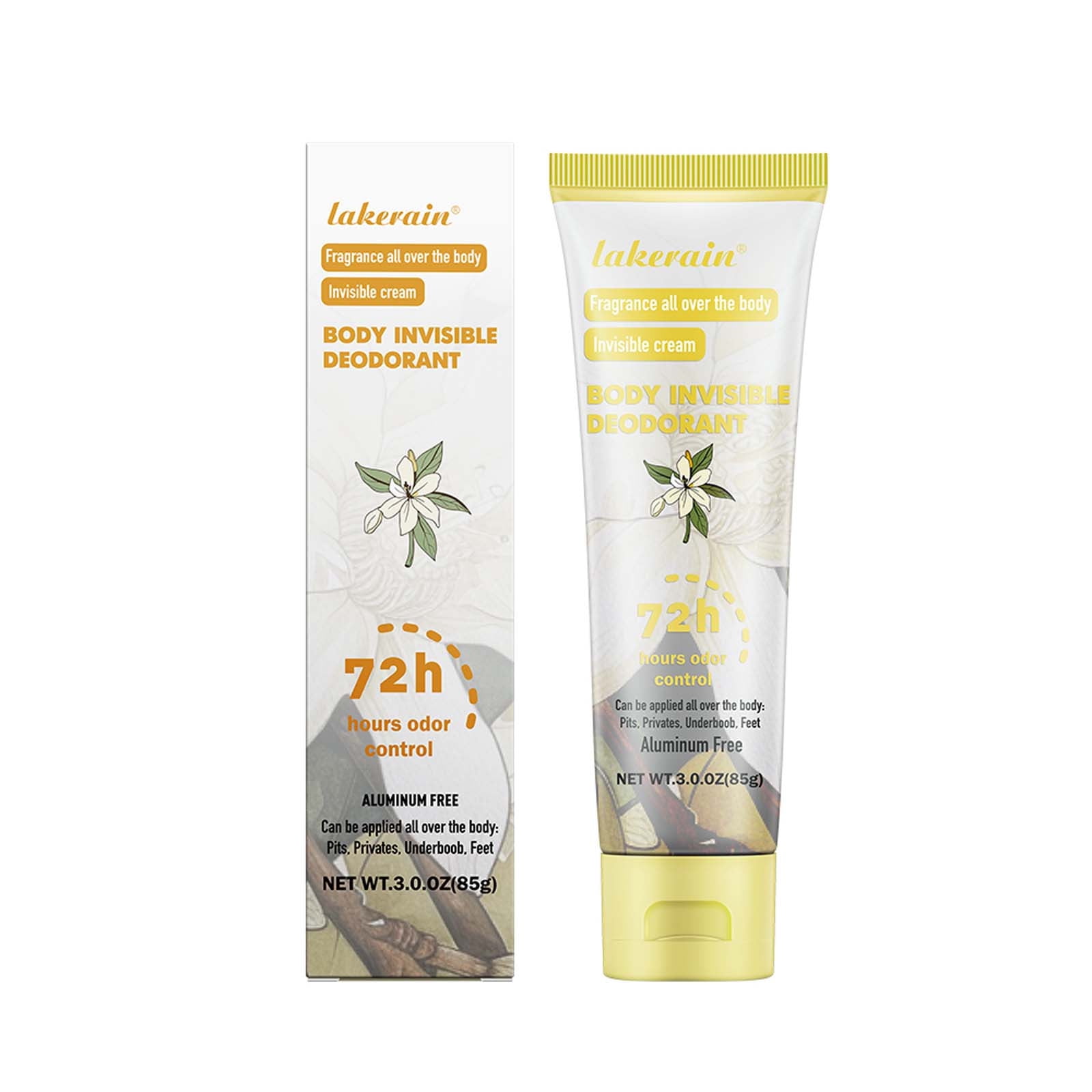 Full Body Deodorant For Women, 72 Hour Odor Control, Lightly Scented -2 ...