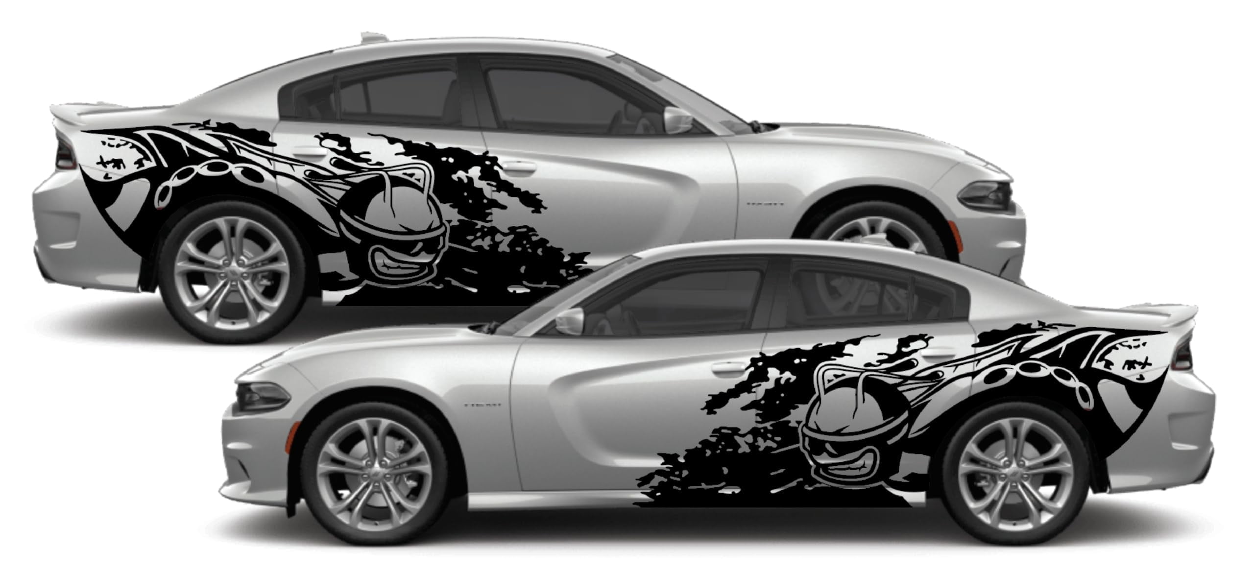 Full Body Distressed Graphic Super Angry Bee Full Side Splash Vinyl ...