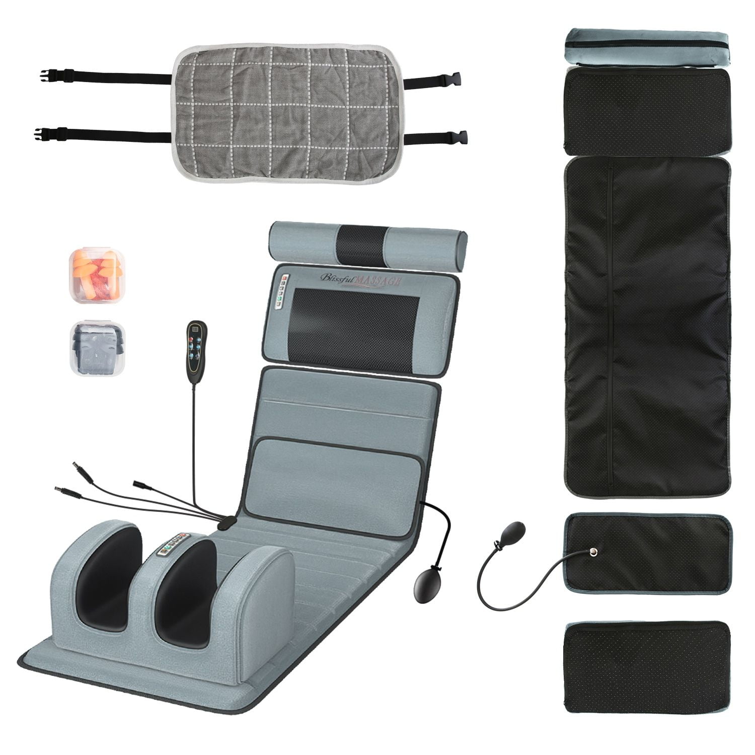 Full Body Electric Massage Mat Heating Vibration Massage Pad Cushion ...