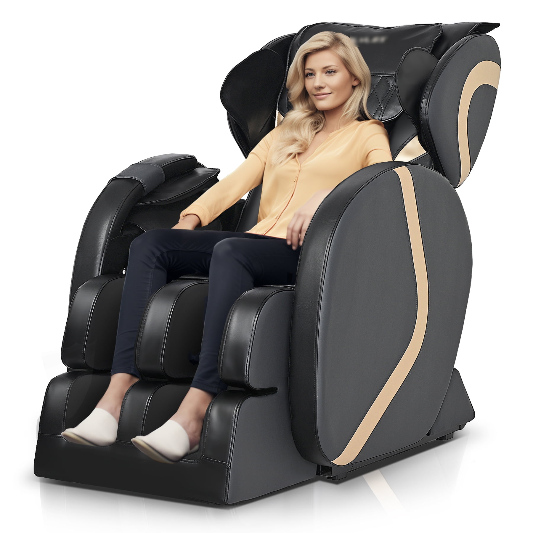 Full Body Massage Chair, Zero Gravity Mode, PU Leather Electric Massage ...