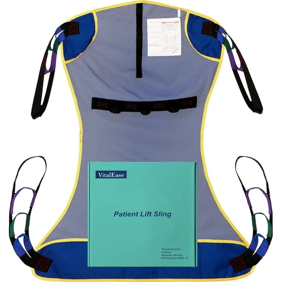 Full Body Mesh Lift Sling with Commode Opening, Patient Lift for ...