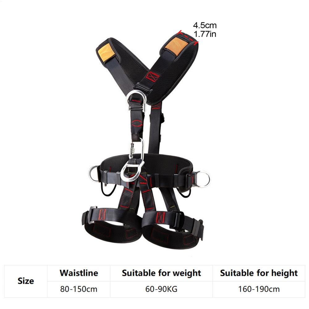 Full Body Roofing Harnesses with Adjustable Buckles Rock Climbing ...