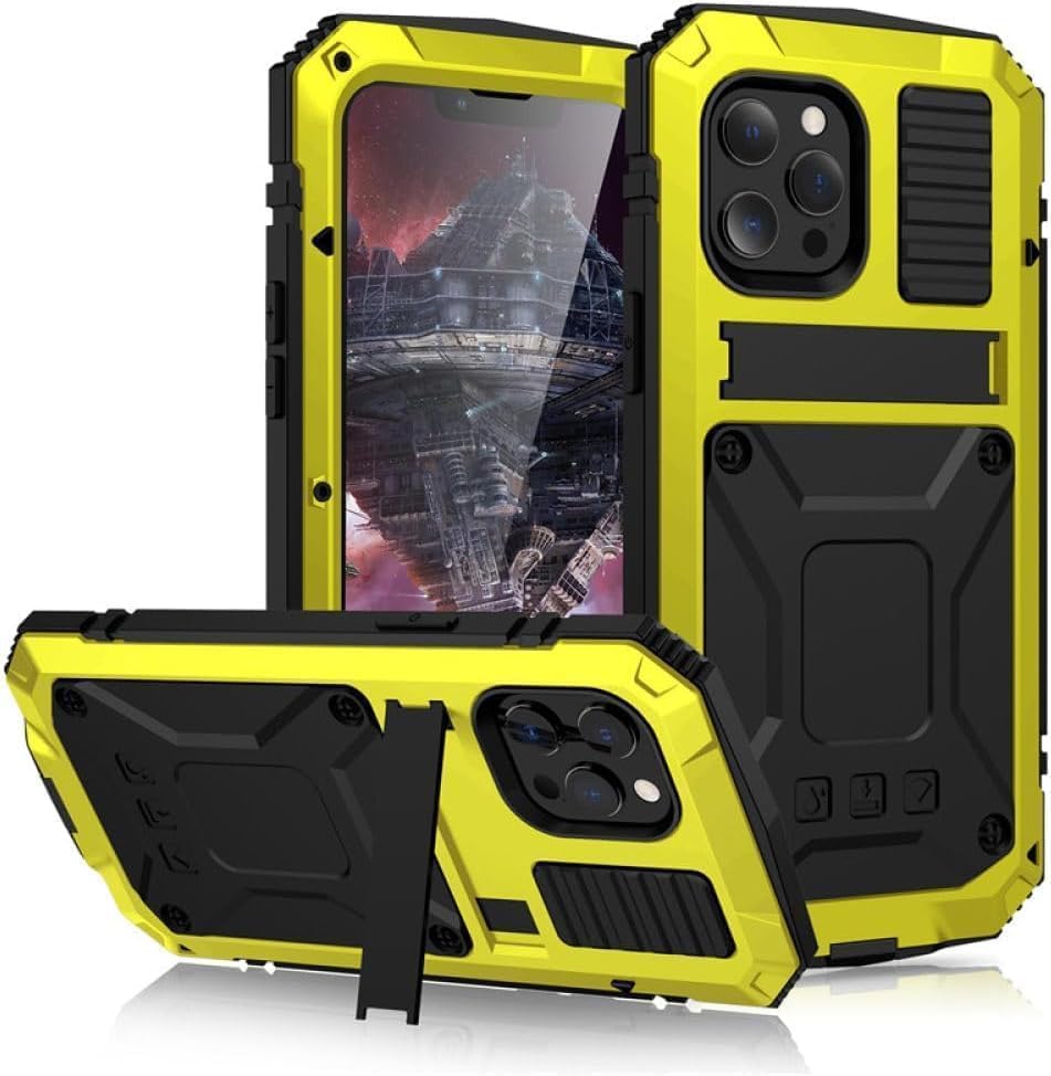 Full Body Rugged Armor Shockproof Stand Aluminum MetalCase for iPhone ...