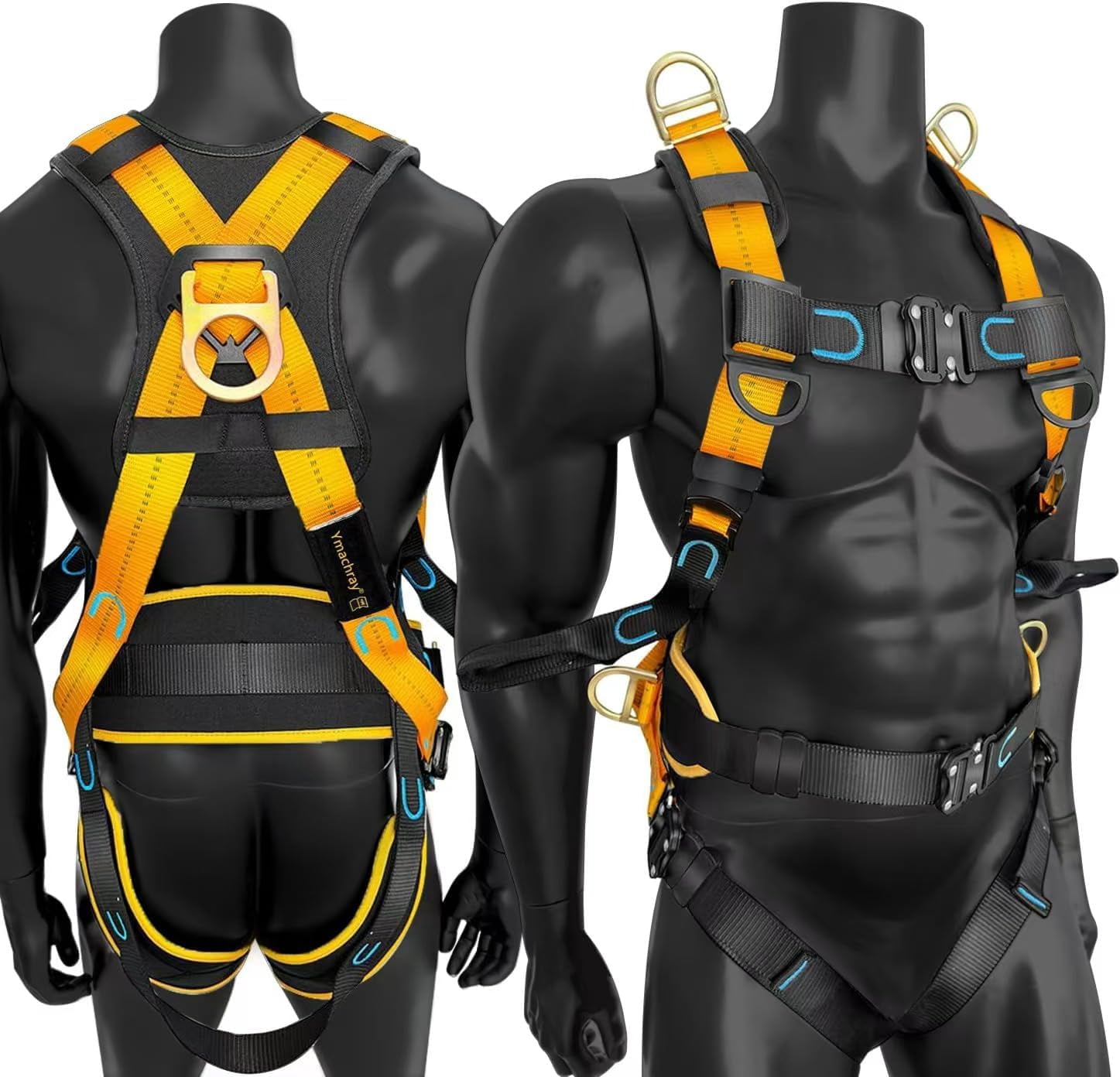 Full-Body Safety Harness with Fall Protection, Vented and Padded ...