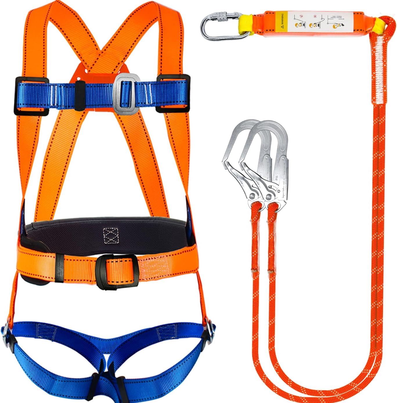 Full Body Safety Harness Tool Fall Protection, OSHA/ANSI Compliant ...