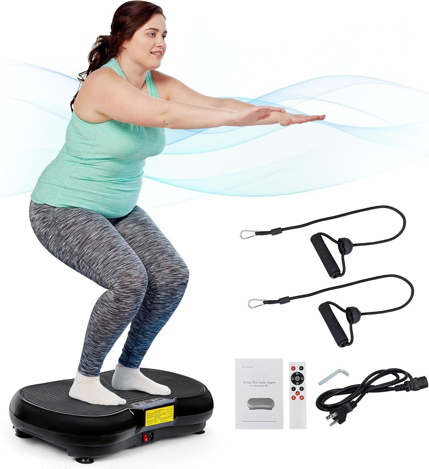 Full Body Vibration Platform Massage Machine Workout Trainer with ...
