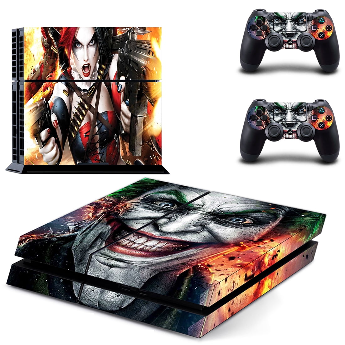 Full Body Vinyl Skin Stickers for PS4 Console and Controllers - Walmart.com