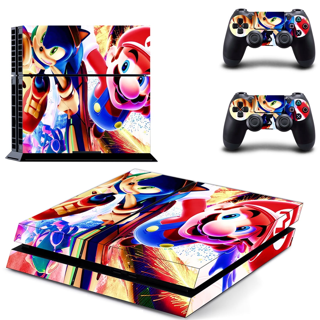 Full Body Vinyl Skin Stickers for PS4 Console and Controllers - Walmart.com