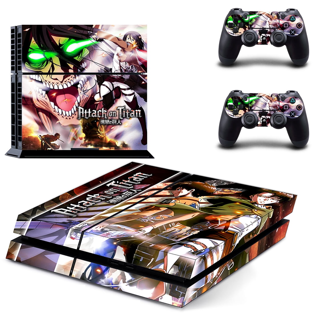 Full Body Vinyl Skin Stickers for PS4 Console and Controllers - Walmart.com