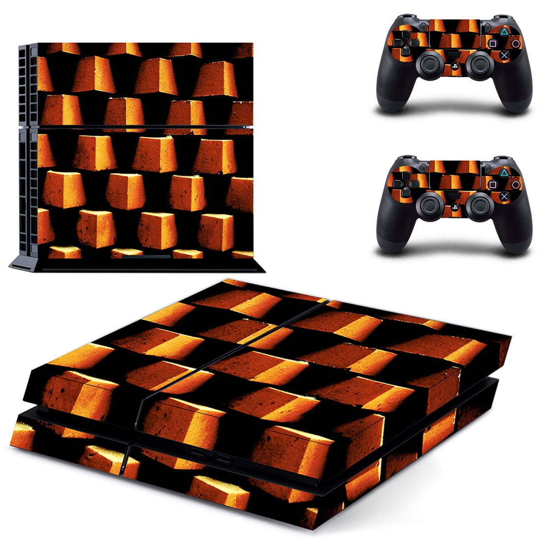 Full Body Vinyl Skin Stickers for PS4 Console and Controllers - Walmart.com