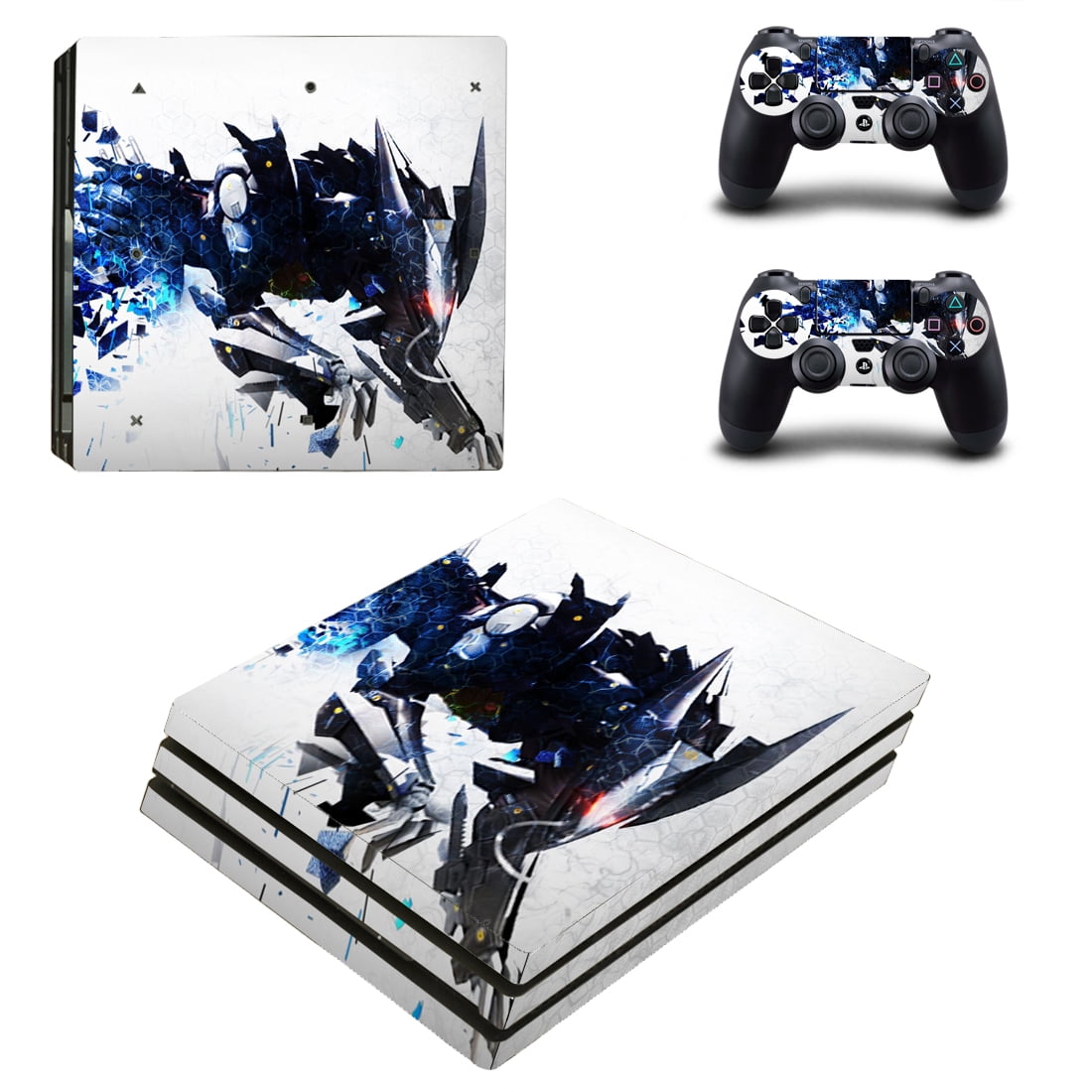 Full Body Vinyl Skin Stickers for PS4 Pro Console and Controllers ...