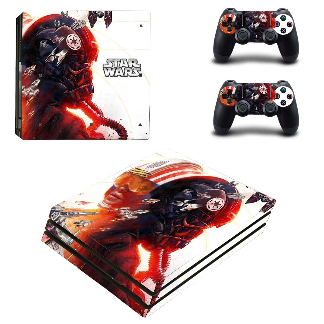 Full Body Vinyl Skin Stickers for PS4 Pro Console and Controllers ...