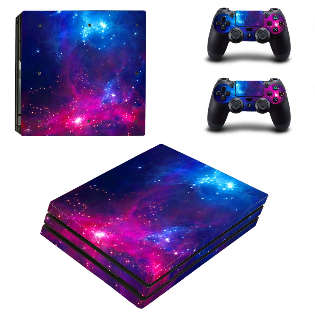 Full Body Vinyl Skin Stickers for PS4 Pro Console and Controllers ...