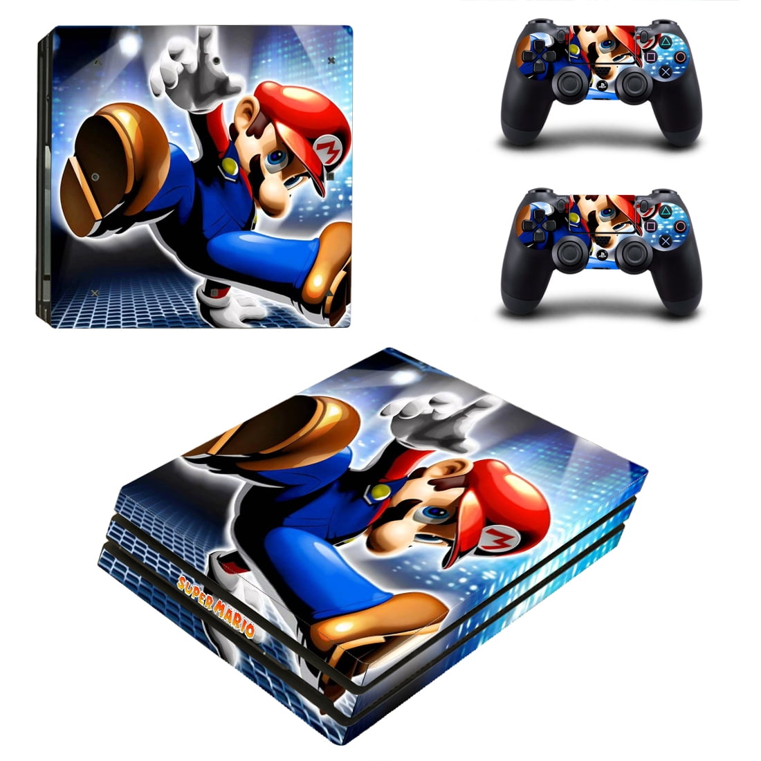 Full Body Vinyl Skin Stickers for PS4 Pro Console and Controllers ...
