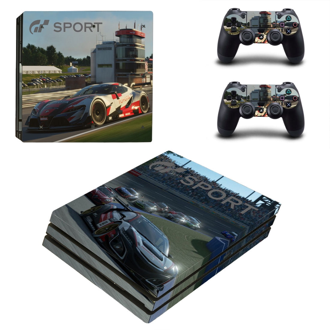 Full Body Vinyl Skin Stickers for PS4 Pro Console and Controllers ...