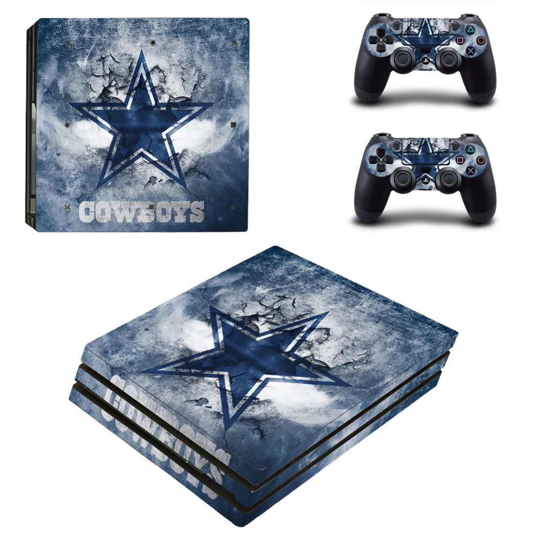 Full Body Vinyl Skin Stickers for PS4 Pro Console and Controllers ...