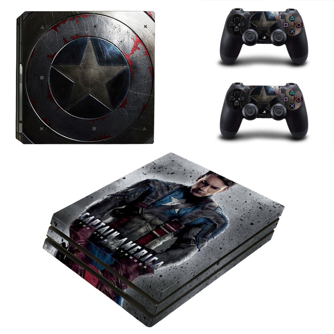 Full Body Vinyl Skin Stickers for PS4 Pro Console and Controllers ...