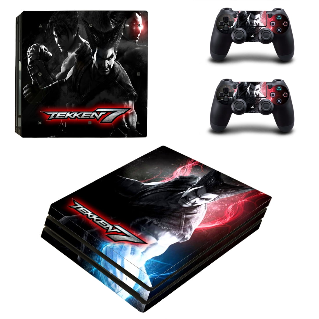 Full Body Vinyl Skin Stickers for PS4 Pro Console and Controllers ...