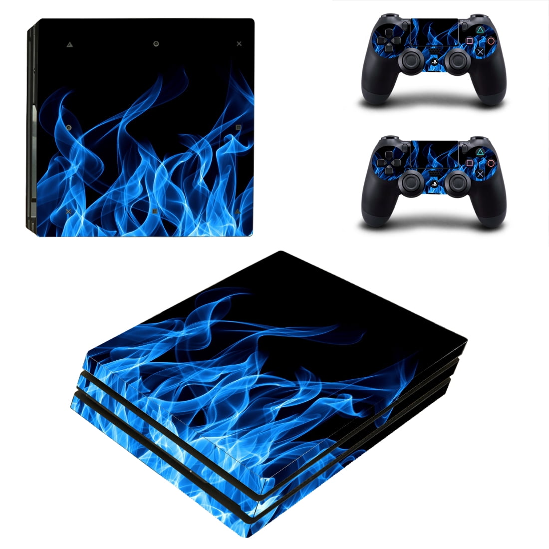 Full Body Vinyl Skin Stickers for PS4 Pro Console and Controllers ...