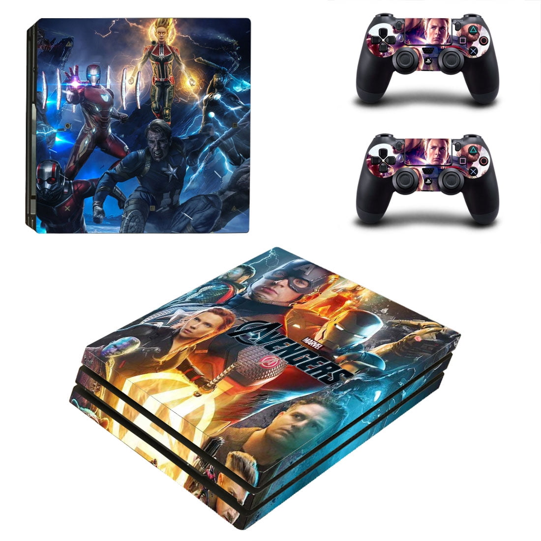 Full Body Vinyl Skin Stickers for PS4 Pro Console and Controllers ...
