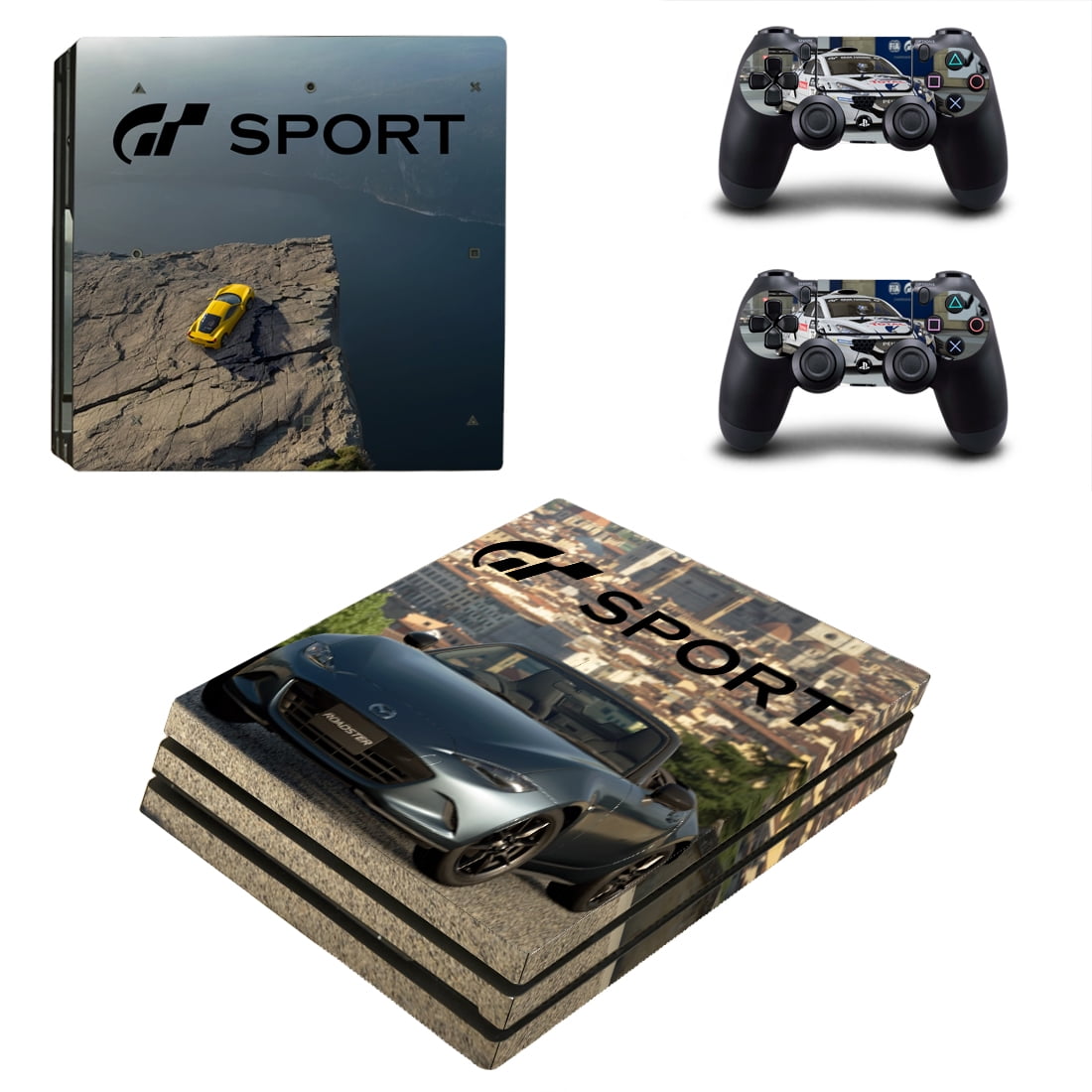 Full Body Vinyl Skin Stickers for PS4 Pro Console and Controllers ...