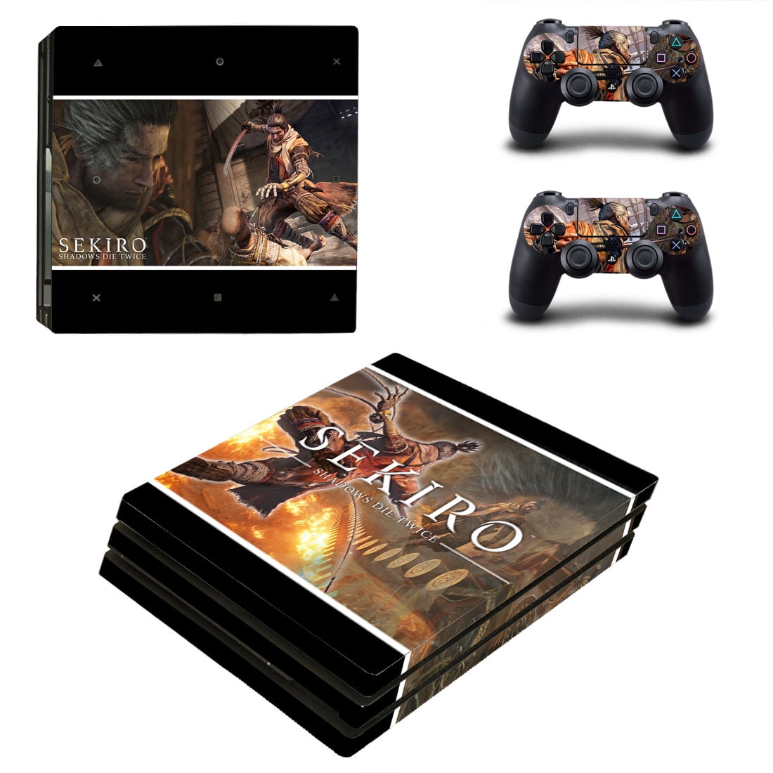Full Body Vinyl Skin Stickers for PS4 Pro Console and Controllers ...