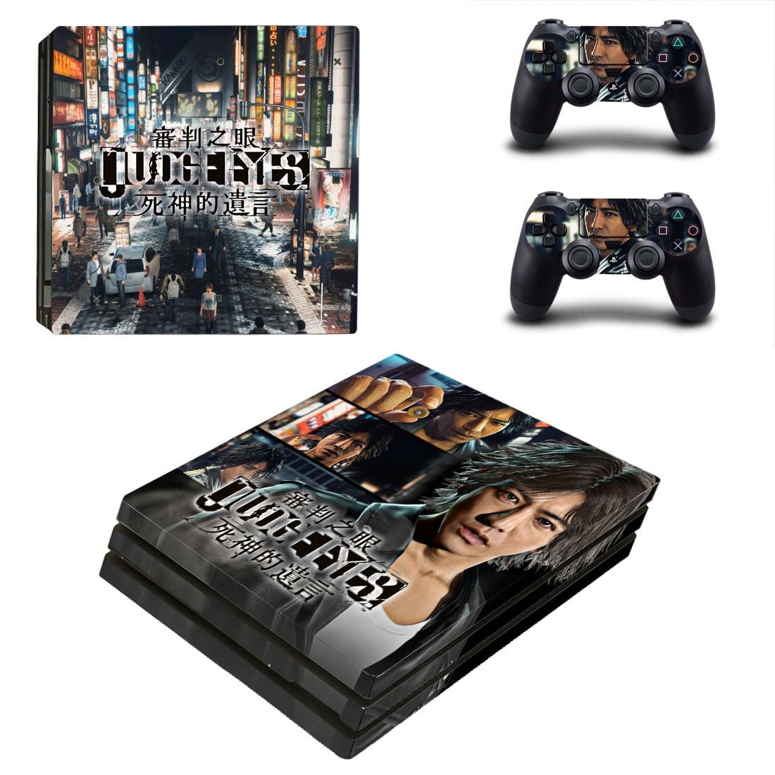 Full Body Vinyl Skin Stickers for PS4 Pro Console and Controllers ...