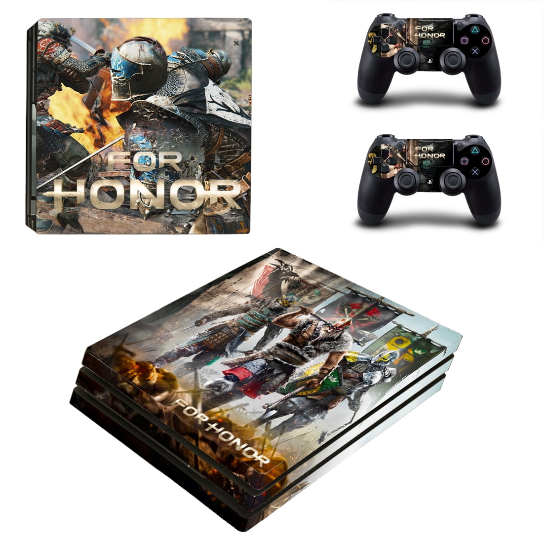 Full Body Vinyl Skin Stickers for PS4 Pro Console and Controllers ...