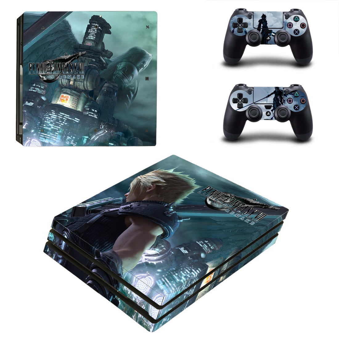 Full Body Vinyl Skin Stickers for PS4 Pro Console and Controllers ...