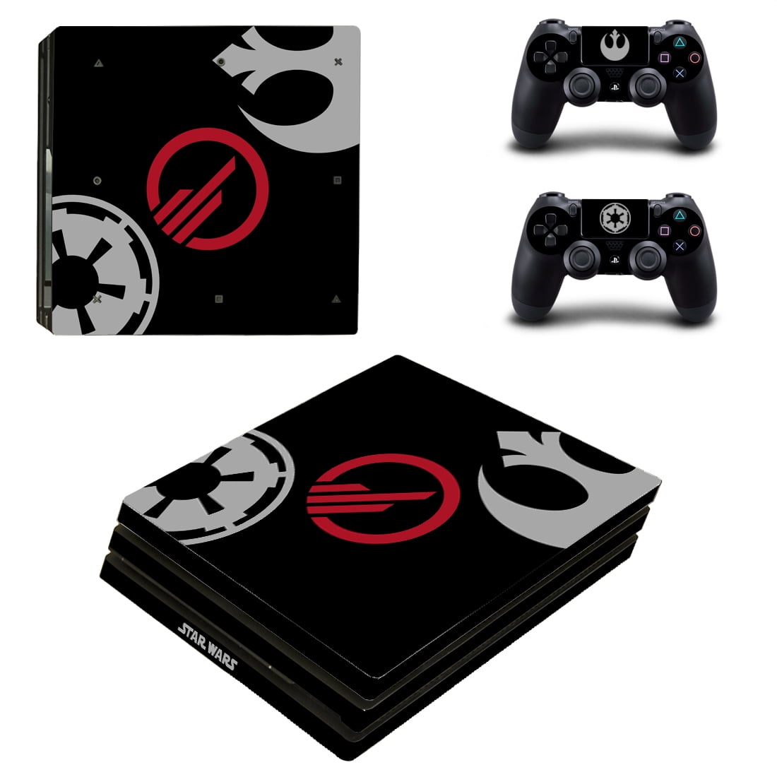 Full Body Vinyl Skin Stickers for PS4 Pro Console and Controllers ...