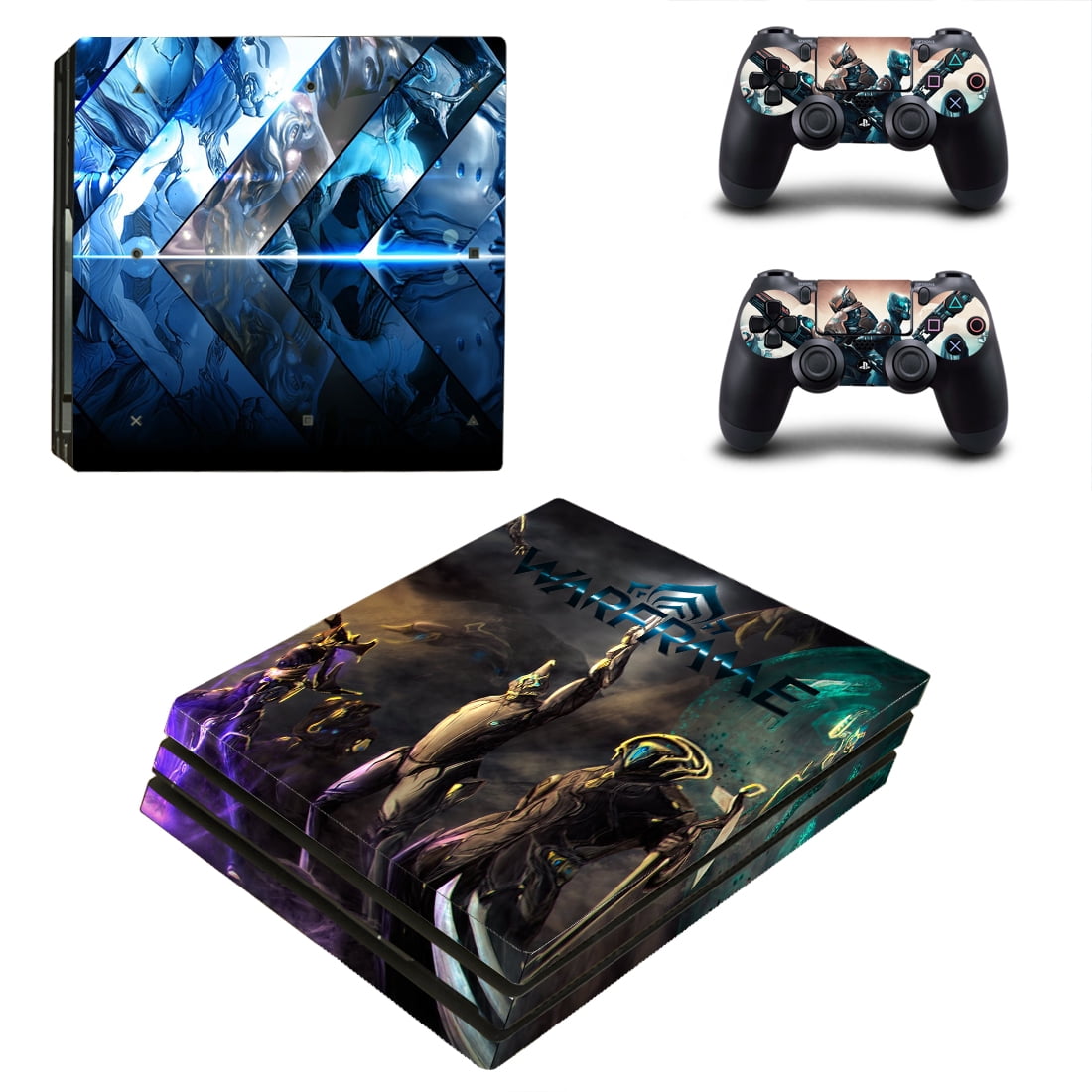 Full Body Vinyl Skin Stickers for PS4 Pro Console and Controllers ...