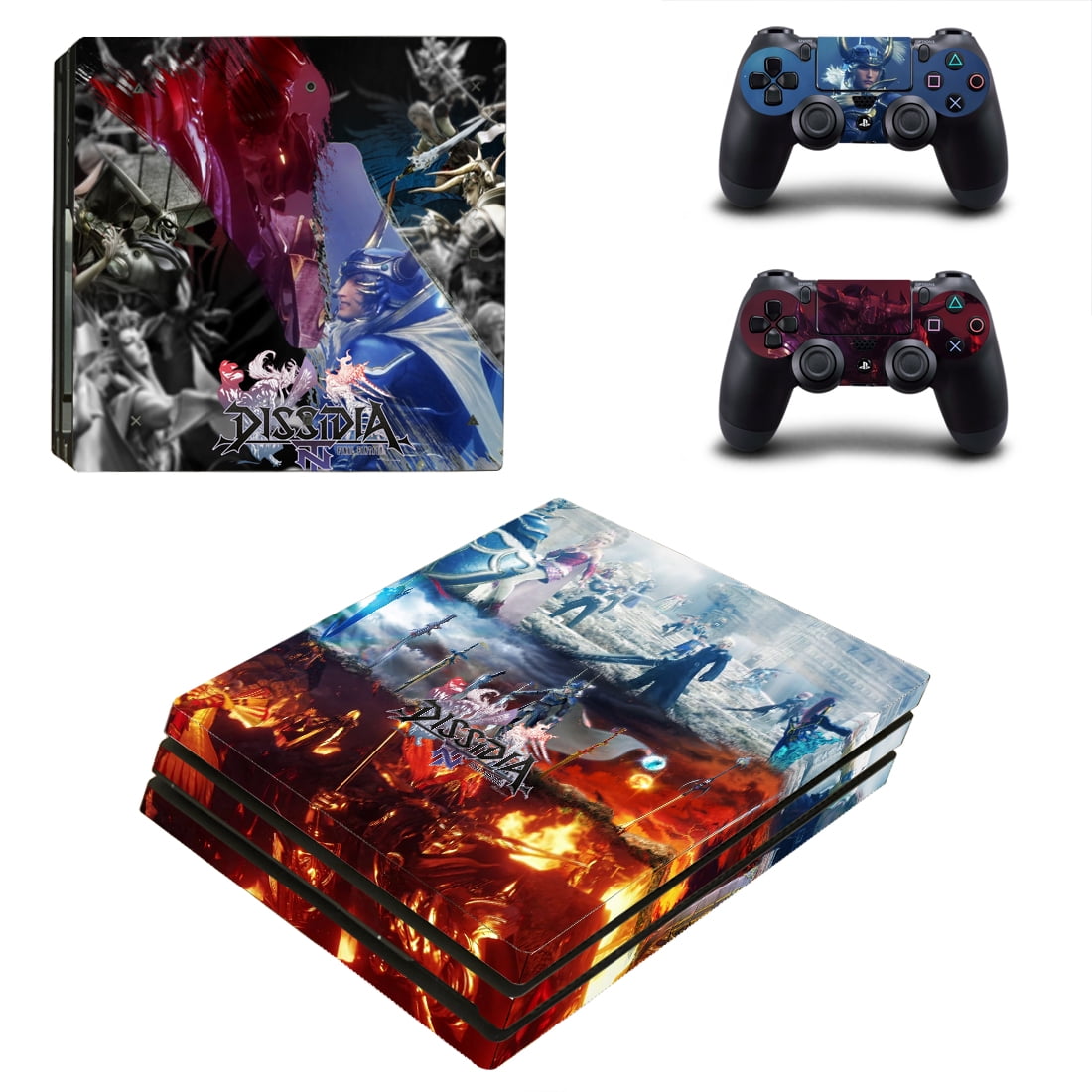 Full Body Vinyl Skin Stickers for PS4 Pro Console and Controllers ...
