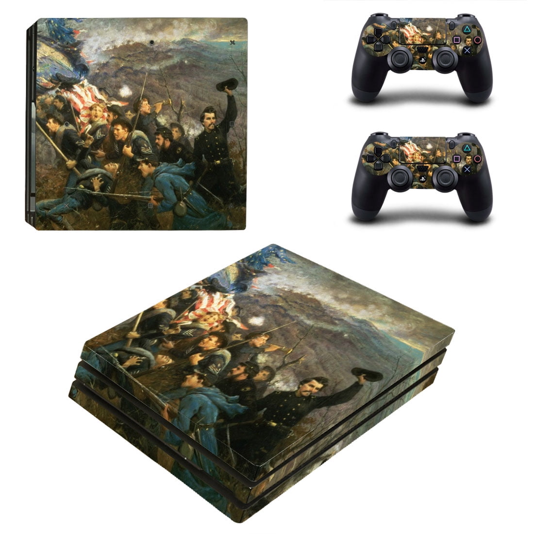 Full Body Vinyl Skin Stickers for PS4 Pro Console and Controllers ...