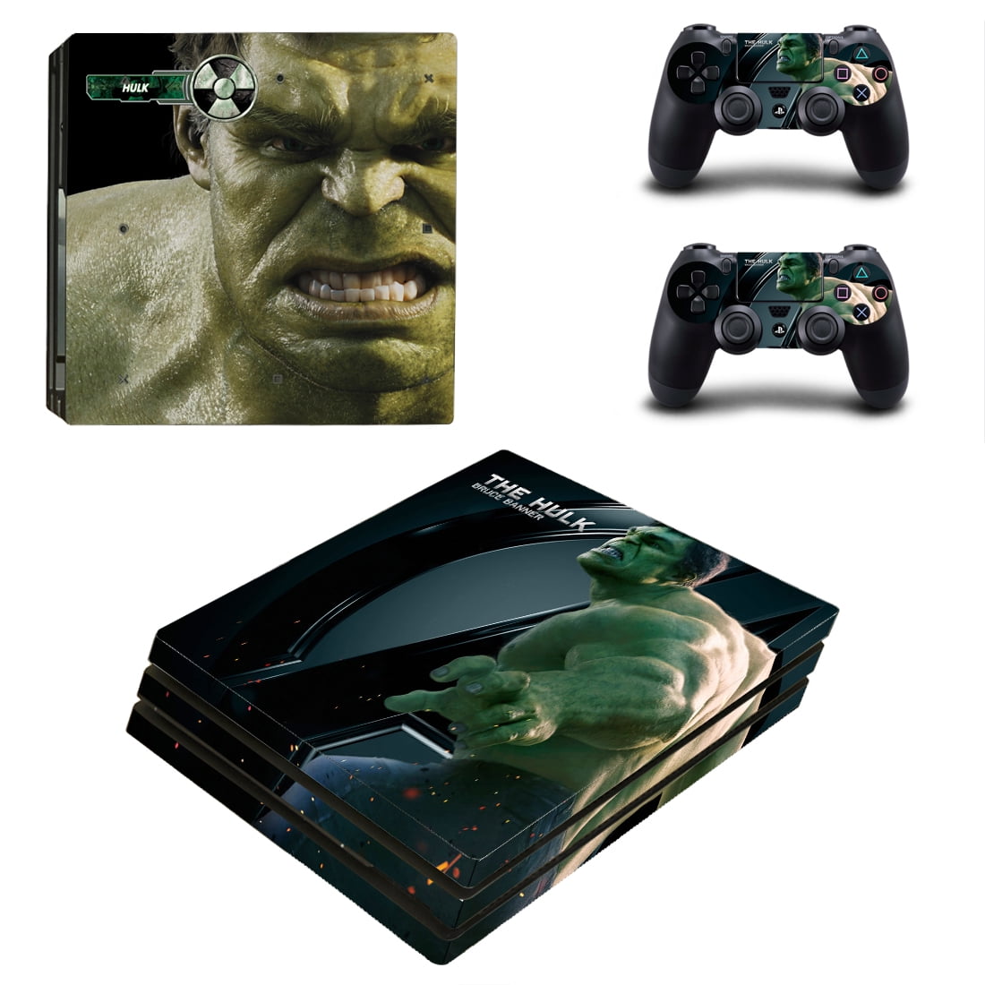 Full Body Vinyl Skin Stickers for PS4 Pro Console and Controllers ...
