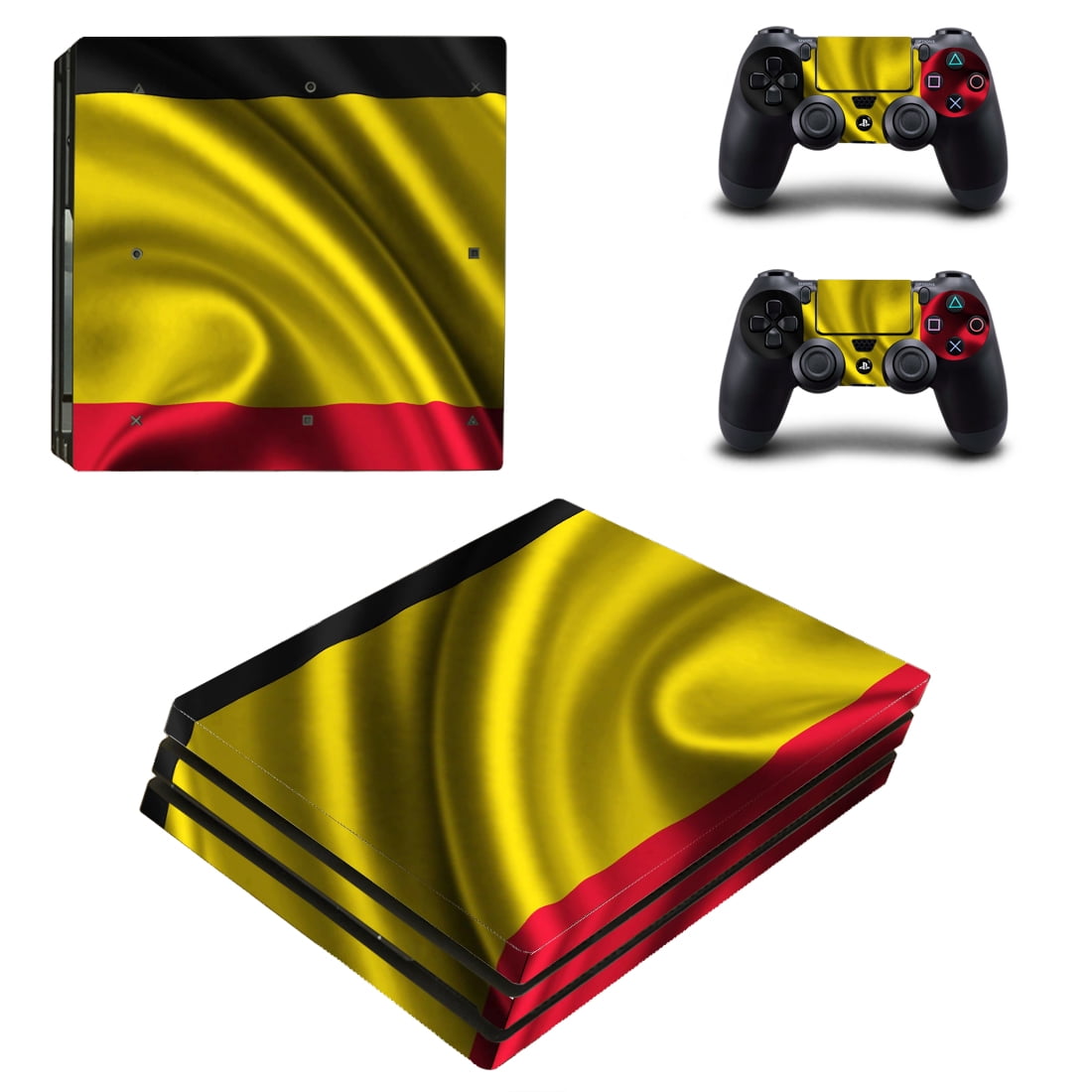 Full Body Vinyl Skin Stickers for PS4 Pro Console and Controllers ...