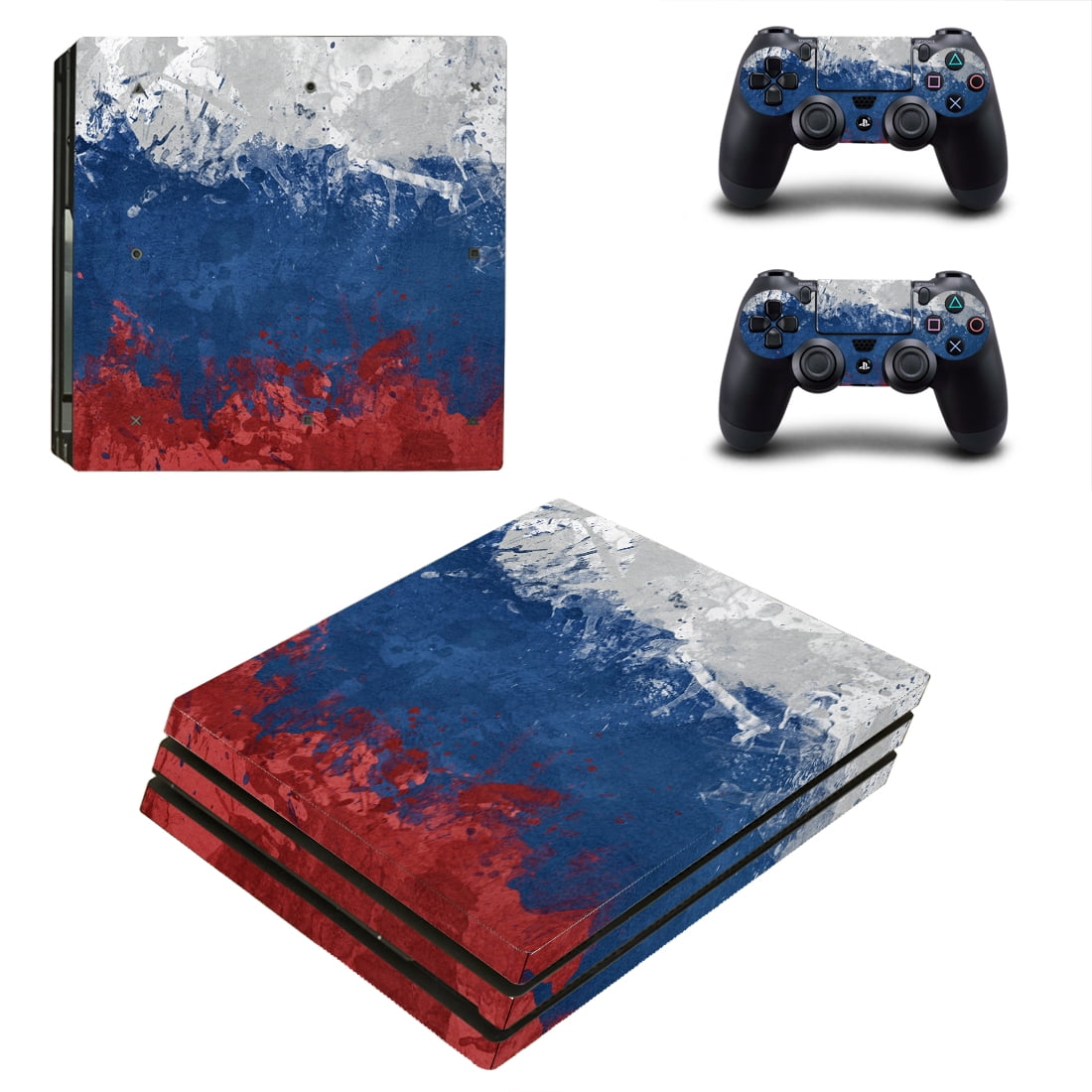 Full Body Vinyl Skin Stickers for PS4 Pro Console and Controllers ...