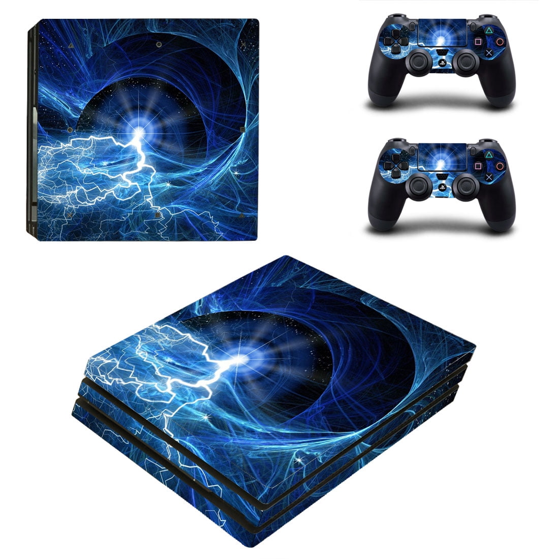 Full Body Vinyl Skin Stickers for PS4 Pro Console and Controllers ...