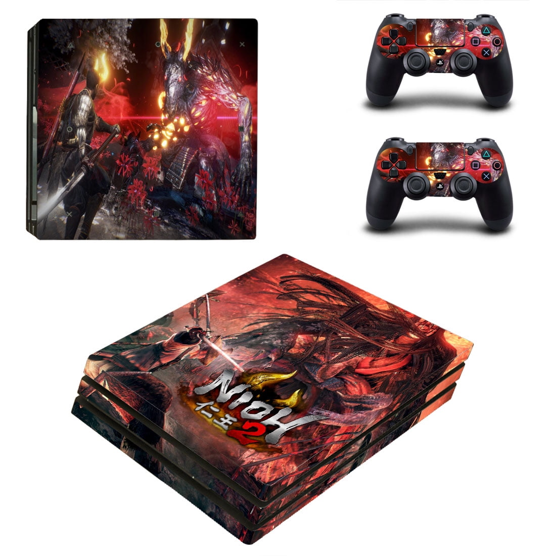 Full Body Vinyl Skin Stickers for PS4 Pro Console and Controllers ...