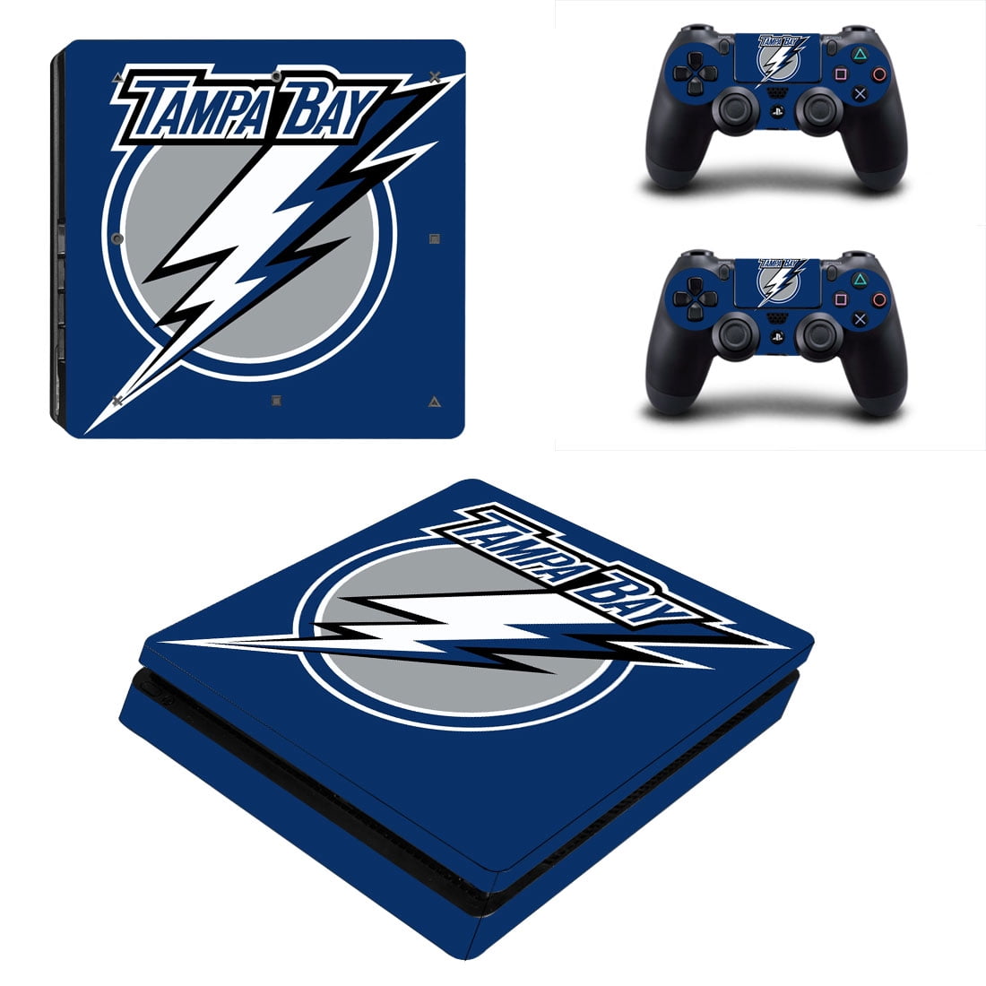 Full Body Vinyl Skin Stickers for PS4 Slim Console and Controllers ...