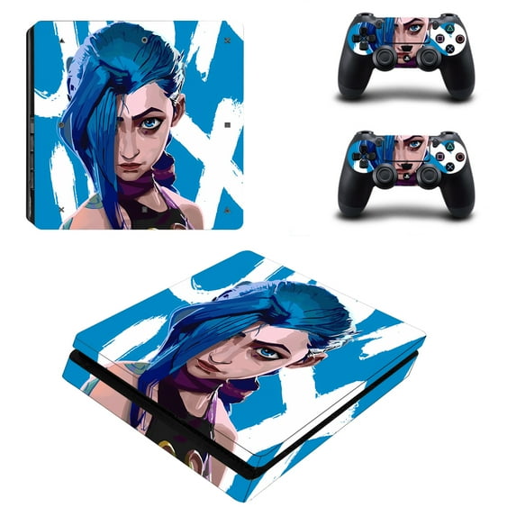 Full Body Vinyl Skin Stickers for PS4 Slim Console and Controllers ...