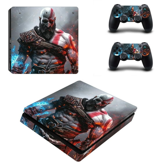 Full Body Vinyl Skin Stickers for PS4 Slim Console and Controllers ...