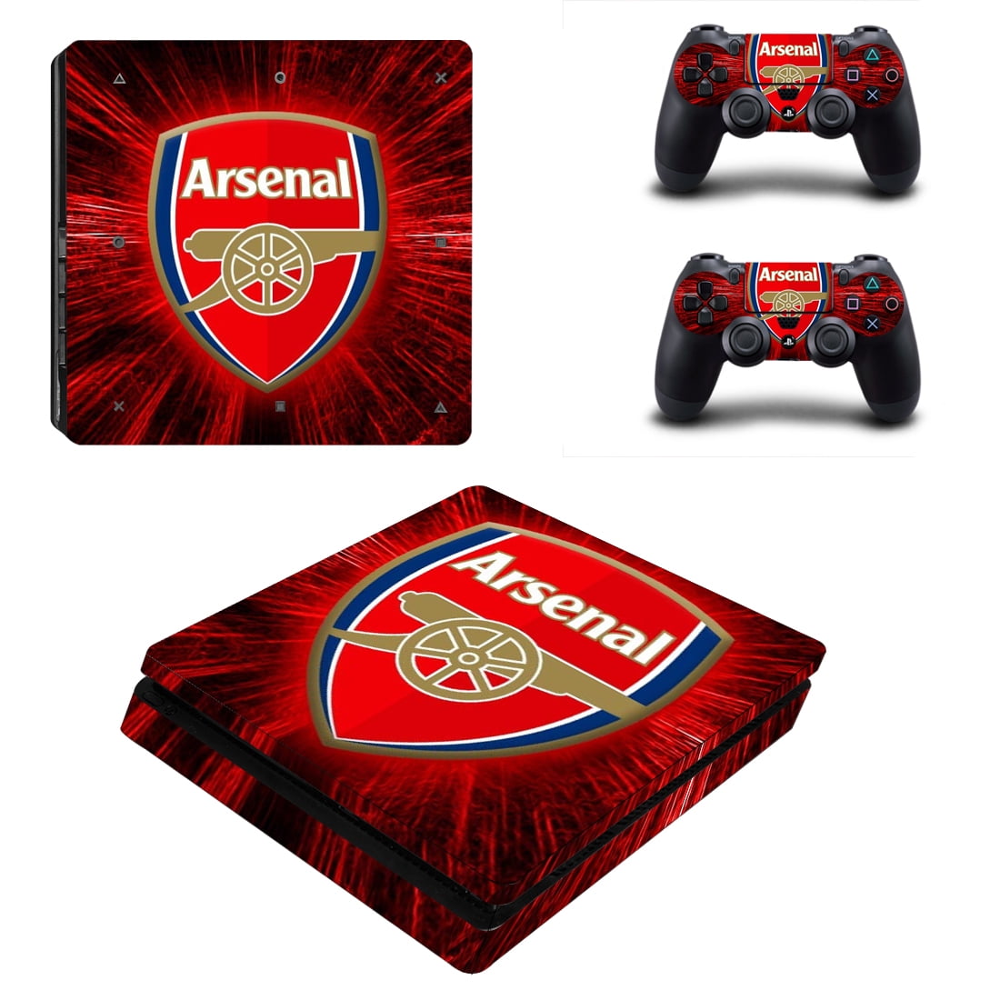 Full Body Vinyl Skin Stickers for PS4 Slim Console and Controllers ...
