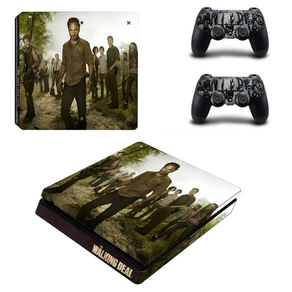 Full Body Vinyl Skin Stickers for PS4 Slim Console and Controllers ...