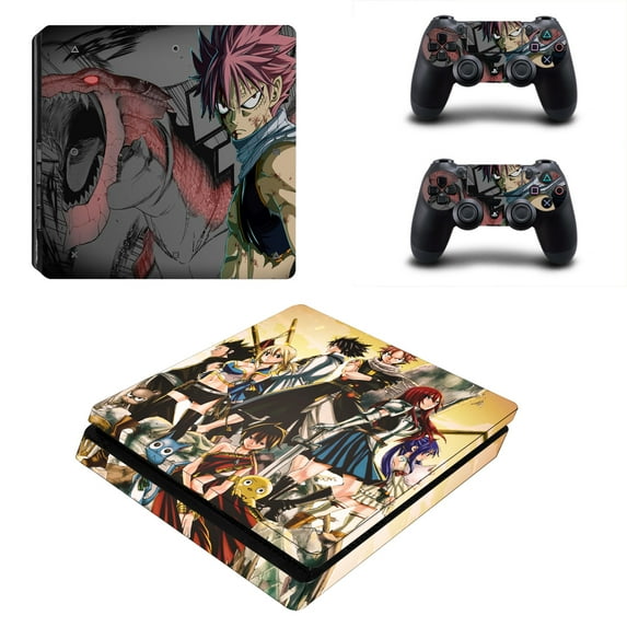 Full Body Vinyl Skin Stickers for PS4 Slim Console and Controllers ...