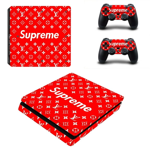 Full Body Vinyl Skin Stickers for PS4 Slim Console and Controllers ...