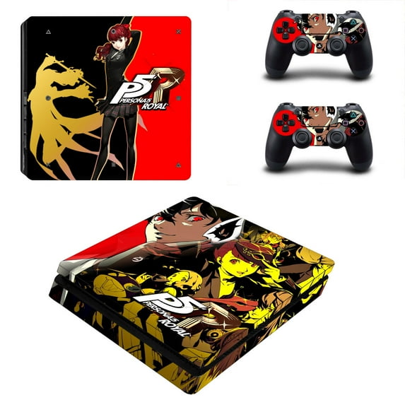 Full Body Vinyl Skin Stickers for PS4 Slim Console and Controllers ...