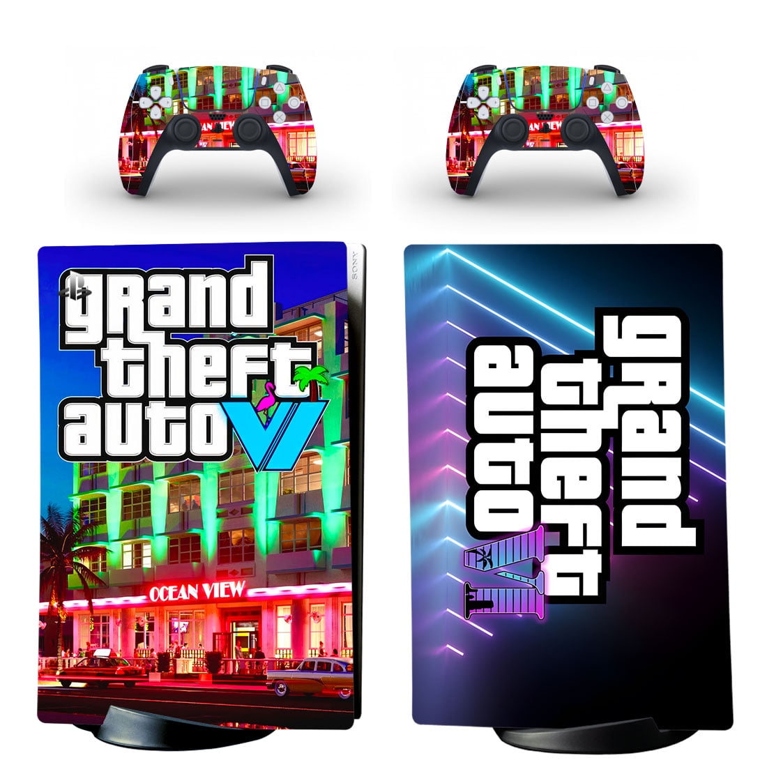 Full Body Vinyl Skin Stickers for PS5 Digital Edition Console and ...