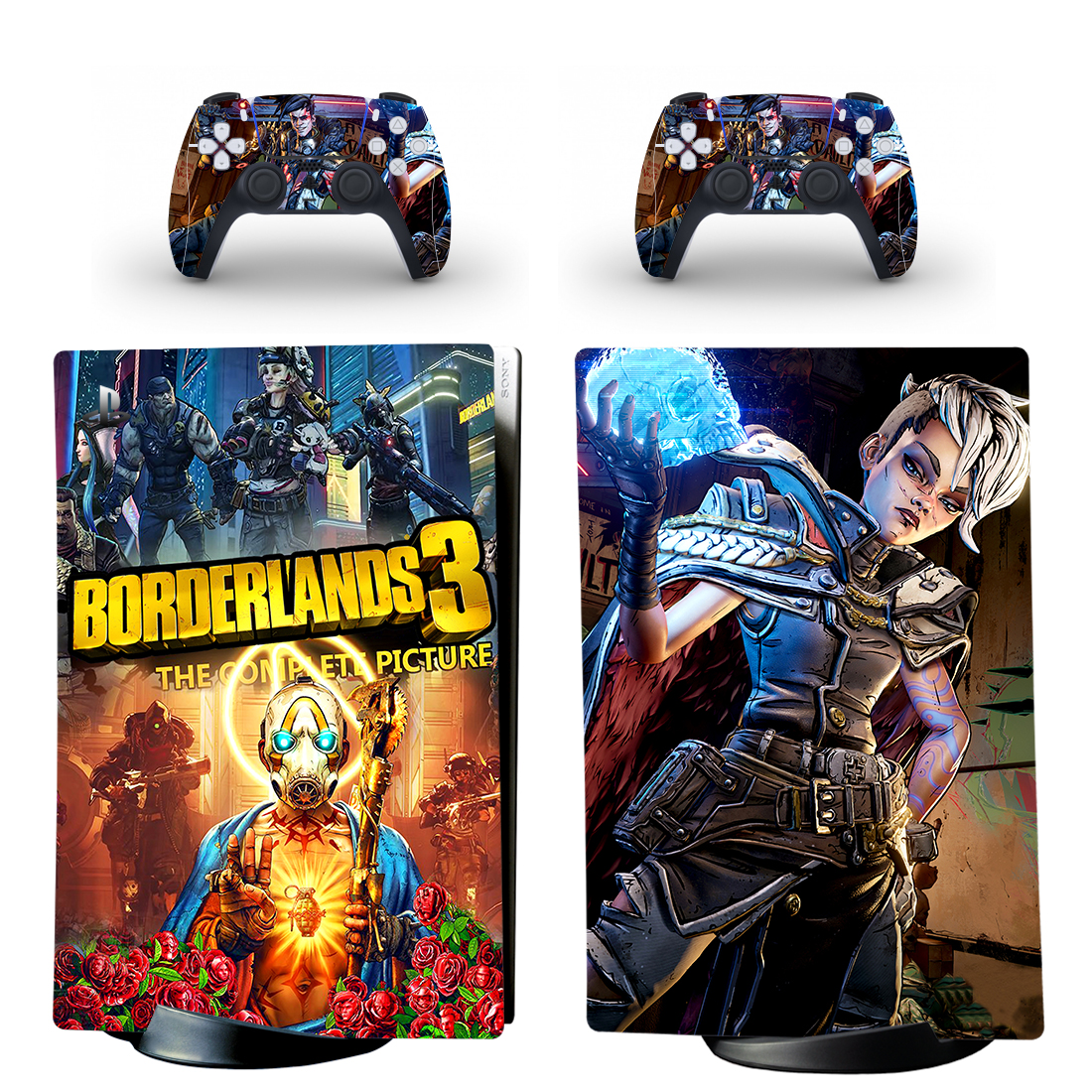 Full Body Vinyl Skin Stickers for PS5 Digital Edition Console and ...