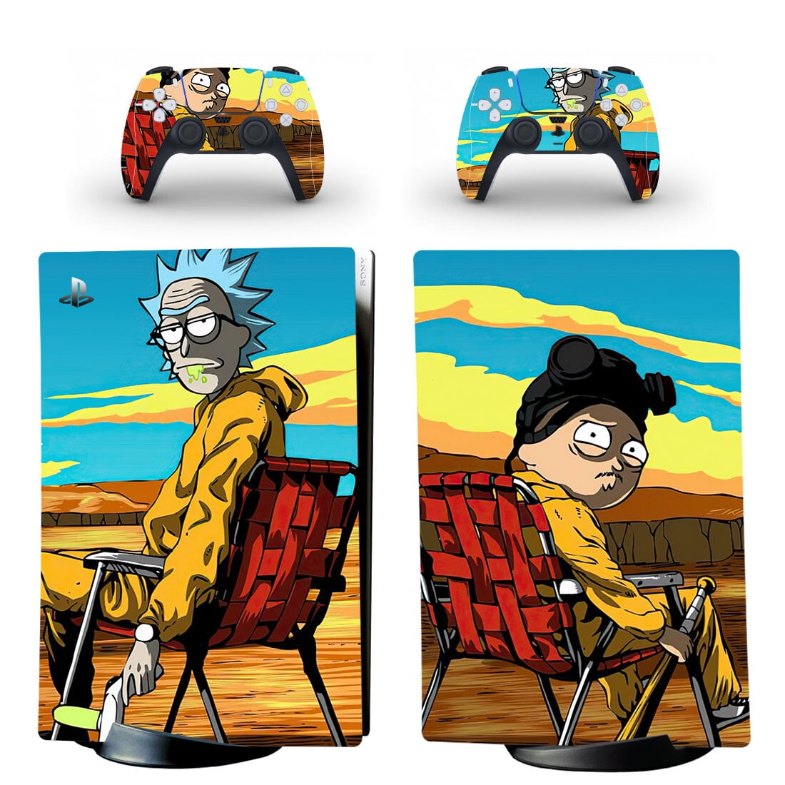 Full Body Vinyl Skin Stickers for PS5 Digital Edition Console and ...